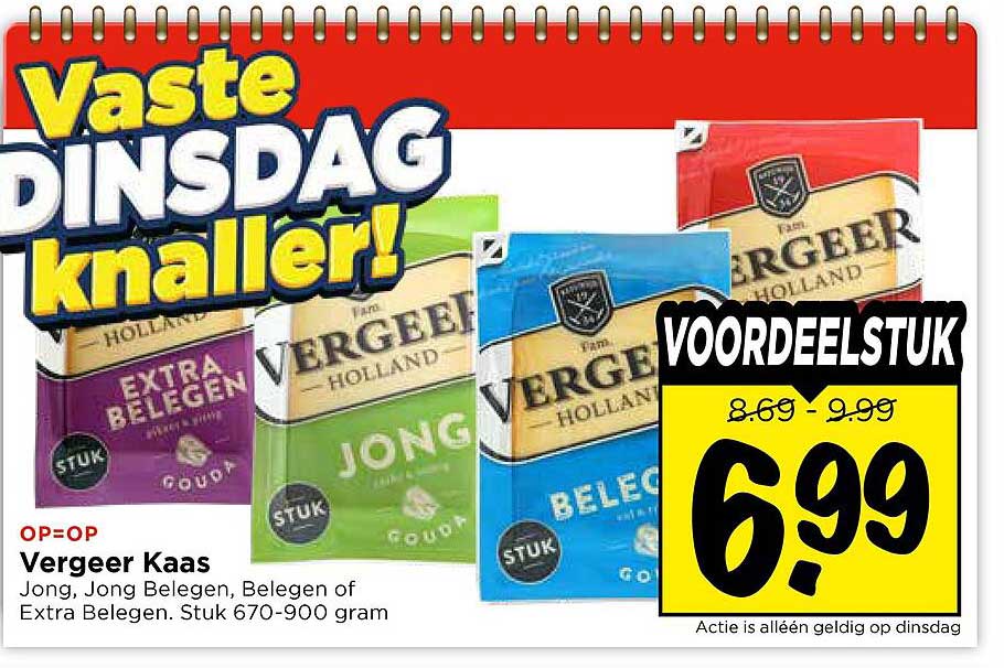 Vergeer Kaas Aanbieding bij Vomar - FolderFeest.nl