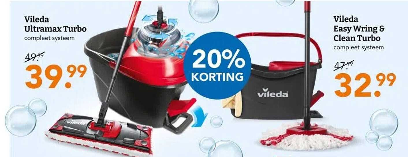 Vileda Ultramax Turbo Compleet Systeem Aanbieding bij Blokker ...