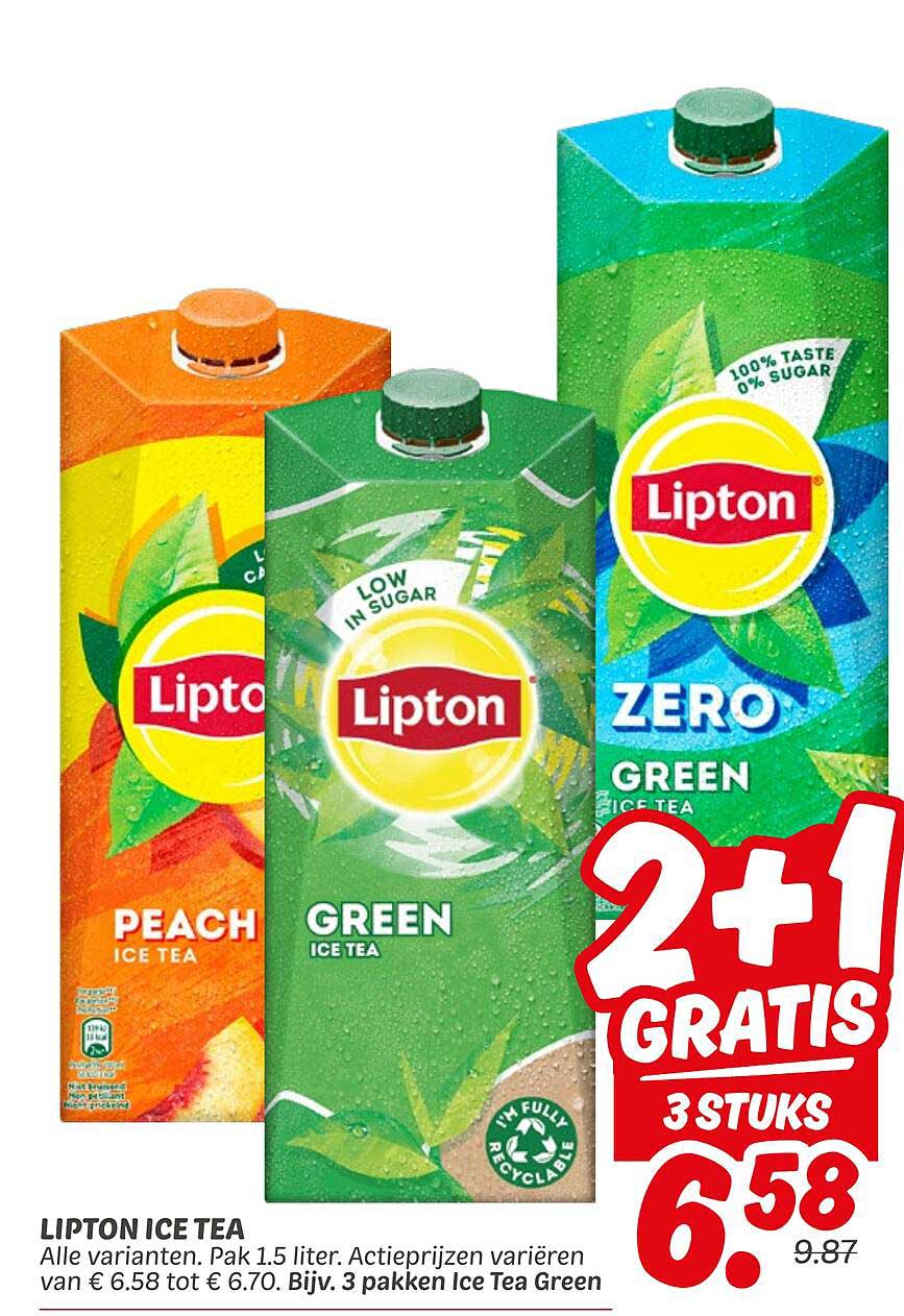 Lipton Ice Tea aanbieding bij Dekamarkt