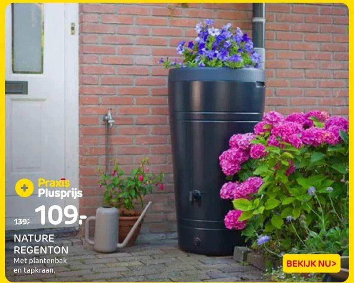 Nature Regenton Met Plantenbak En Tapkraan. Aanbieding bij Praxis ...