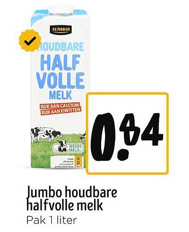 Jumbo Houdbare Halfvolle Melk Aanbieding bij Jumbo - FolderFeest.nl