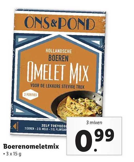Boerenomeletmix aanbieding bij Lidl