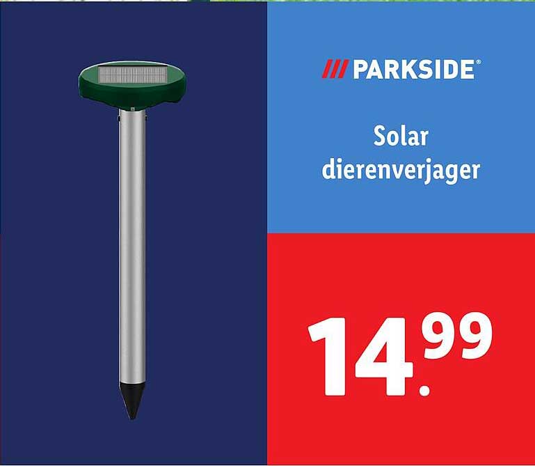 Parkside Solar Dierenverjager aanbieding bij Lidl