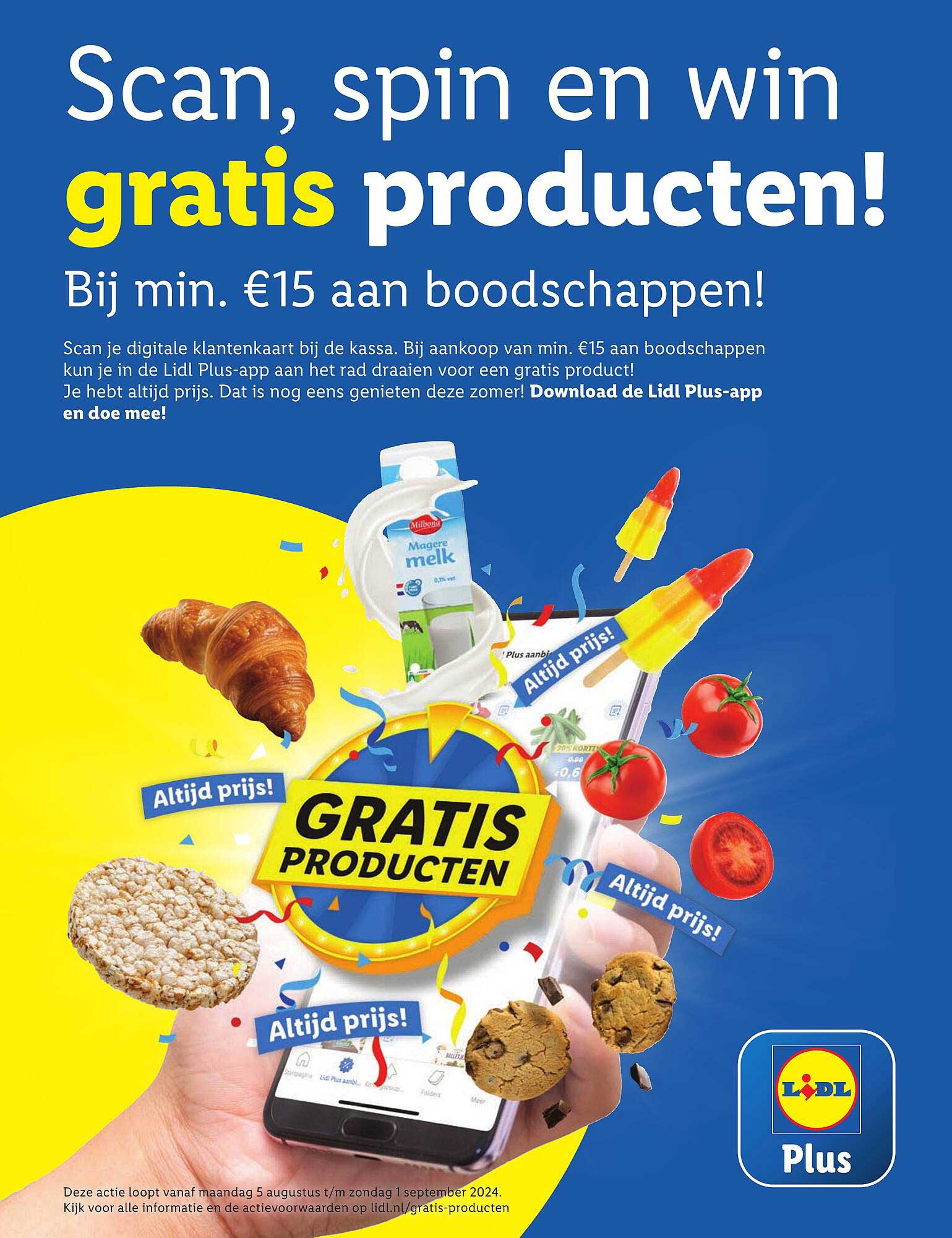 Scan, Spin En Win Gratis Producten! Aanbieding bij Lidl - FolderFeest.nl