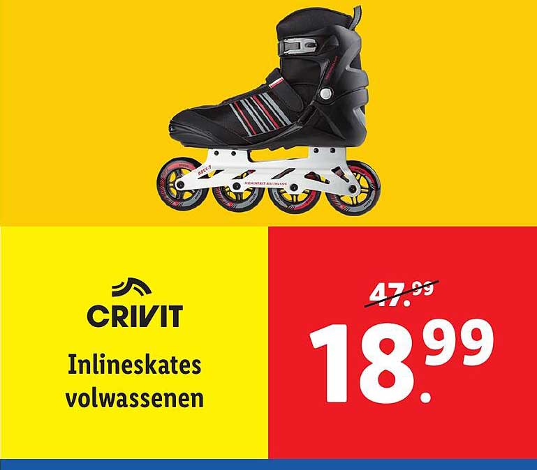 Crivit Inlineskates Volwassenen Aanbieding bij Lidl - FolderFeest.nl