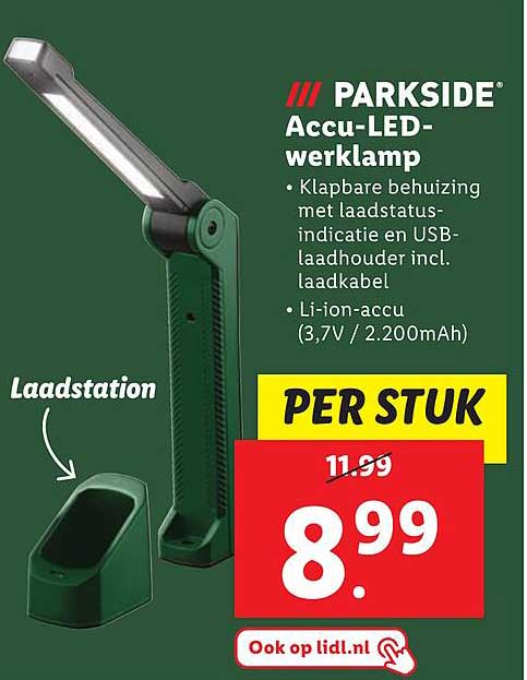 Parkside® Accu-Led-Werklamp aanbieding bij Lidl