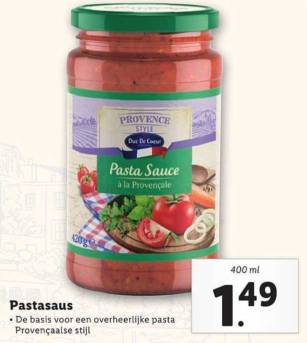 Pastasaus Aanbieding bij Lidl - FolderFeest.nl