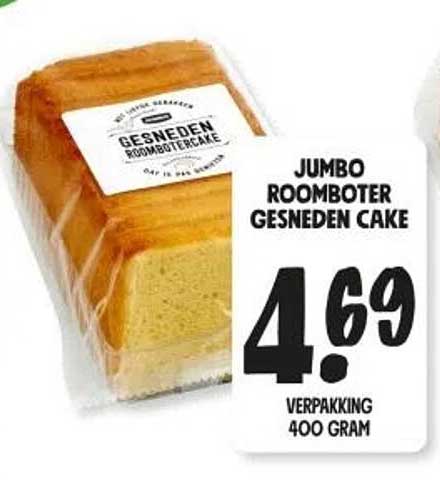 Jumbo Roomboter Gesneden Cake Aanbieding bij Jumbo - FolderFeest.nl