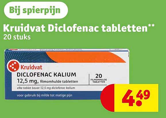 Kruidvat Diclofenac Tabletten** Aanbieding bij Kruidvat - FolderFeest.nl