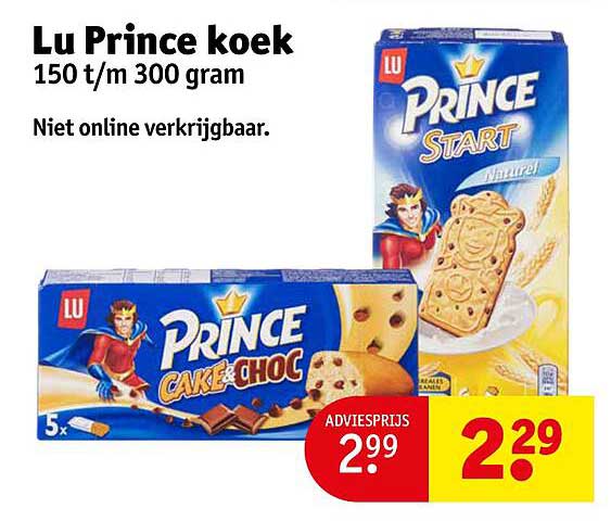 Lu Prince Koek aanbieding bij Kruidvat