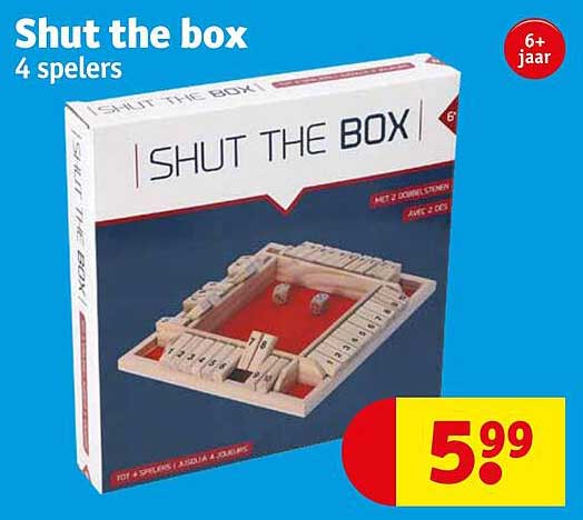 Shut The Box aanbieding bij Kruidvat