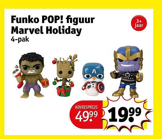 Funko Pop! Figuur Marvel Holiday 4-Pak Aanbieding bij Kruidvat ...