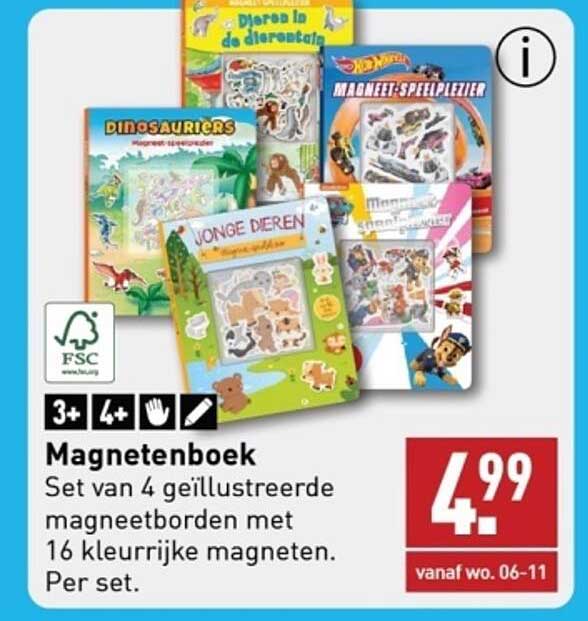Magnetenboek aanbieding bij ALDI