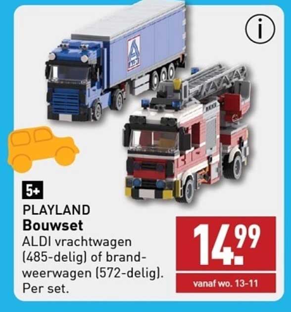 Playland Bouwset aanbieding bij ALDI