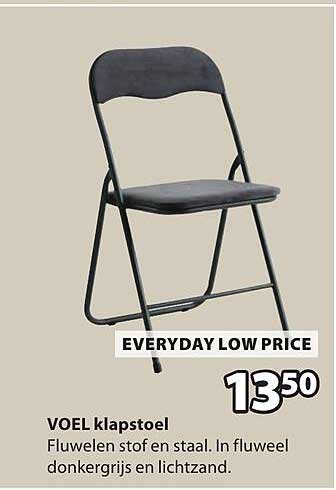 Voel Klapstoel Aanbieding bij Jysk - FolderFeest.nl