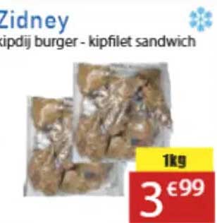 Zidney Kipdij Burger - Kipfilet Sandwich Aanbieding bij Tanger Markt ...