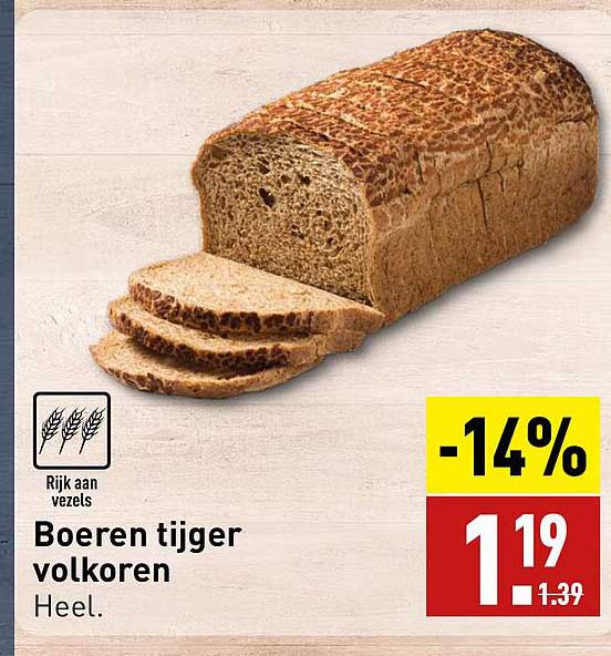 Boeren Tijger Volkoren aanbieding bij ALDI