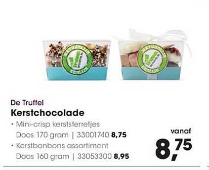 De Truffel Kerstchocolade Aanbieding bij HANOS - FolderFeest.nl