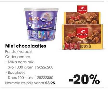 Mini Chocolaatjes Aanbieding bij HANOS - FolderFeest.nl