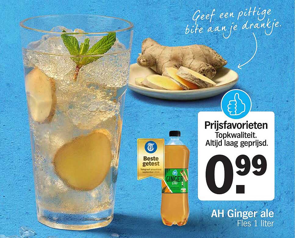 Ah Ginger Ale Aanbieding bij Albert Heijn - FolderFeest.nl