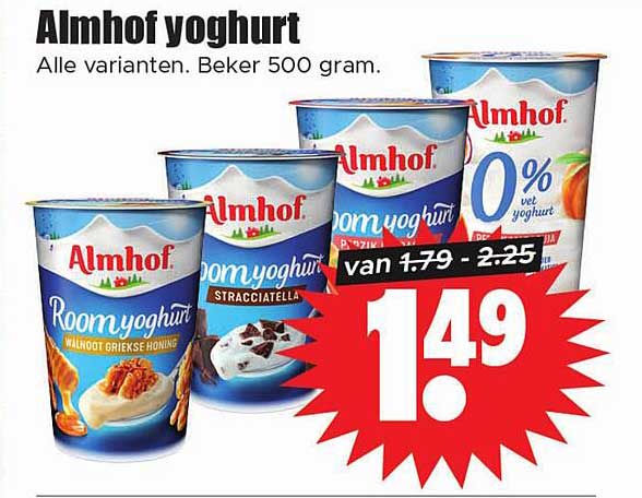 Almhof Yoghurt Aanbieding bij Dirk - FolderFeest.nl