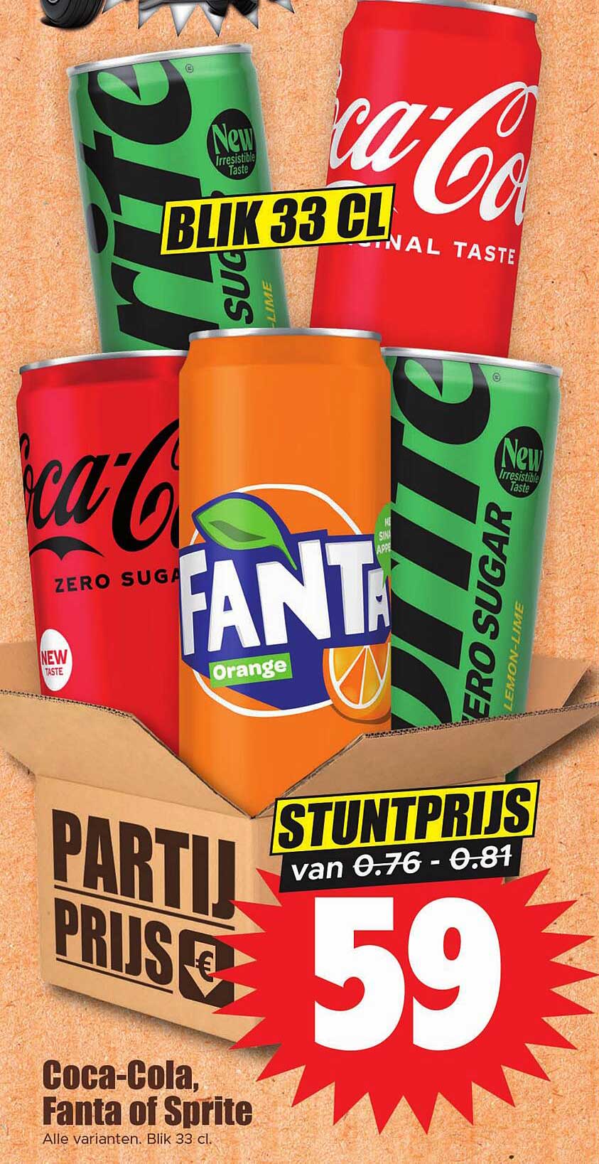 Coca-Cola, Fanta Of Sprite aanbieding bij Dirk