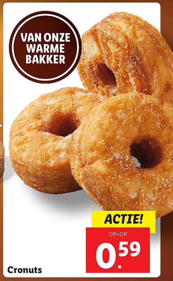 Cronuts aanbieding bij Lidl