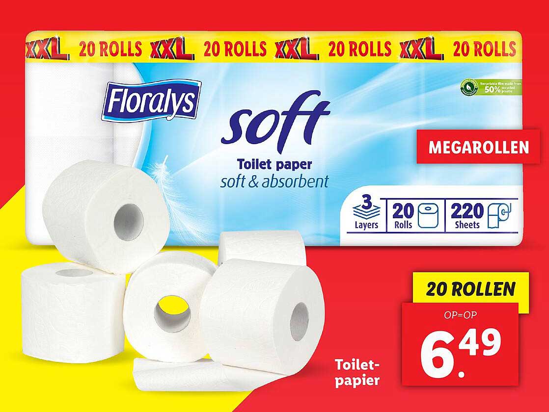 Floralys Soft Toilet Paper Aanbieding bij Lidl - FolderFeest.nl