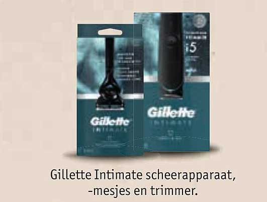 Gillette Intimate Scheerapparaat, -Mesjes En Trimmer. Aanbieding bij ...