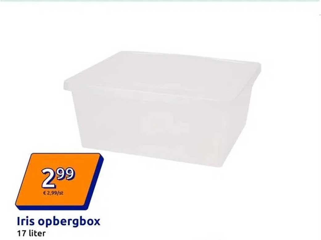 Iris Opbergbox aanbieding bij Action