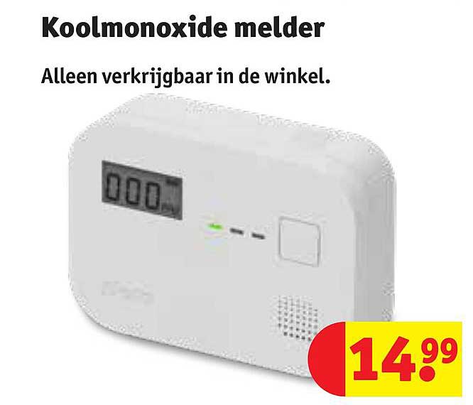 Koolmonoxide Melder aanbieding bij Kruidvat