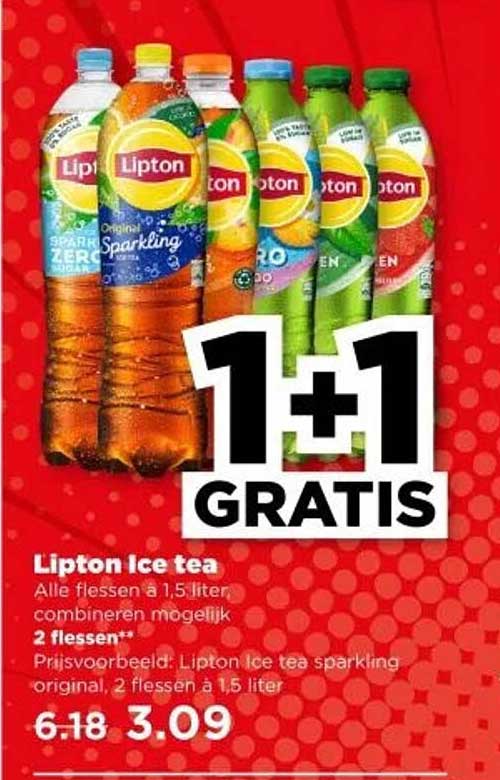 Lipton Ice Tea aanbieding bij PLUS