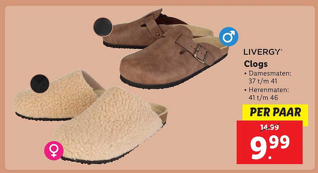 Livergy Clogs aanbieding bij Lidl