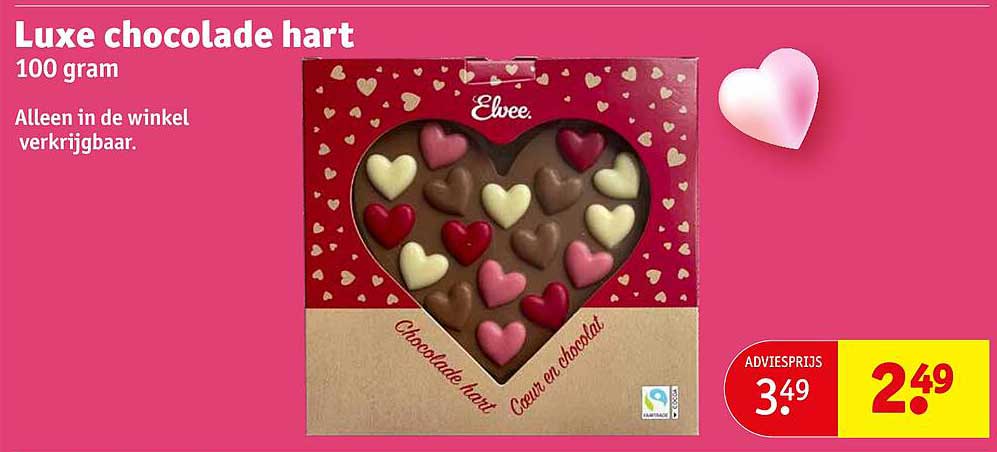Luxe Chocolade Hart aanbieding bij Kruidvat
