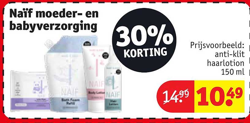 Naïf Moeder En Babyverzorging Aanbieding Bij Kruidvat