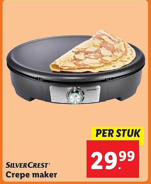 Silvercrest Crepe Maker Aanbieding bij Lidl - FolderFeest.nl