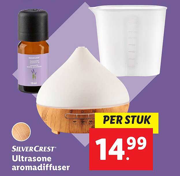 Silvercrest Ultrasone Aromadiffuser aanbieding bij Lidl