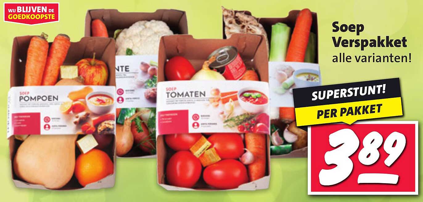 Soep Verspakket Alle Varianten! aanbieding bij Nettorama