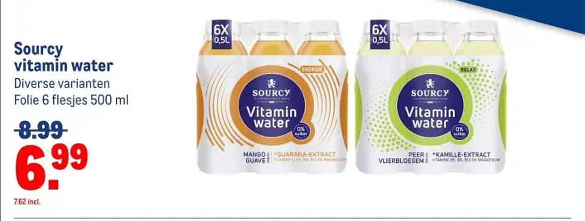 Sourcy Vitamin Water aanbieding bij Makro