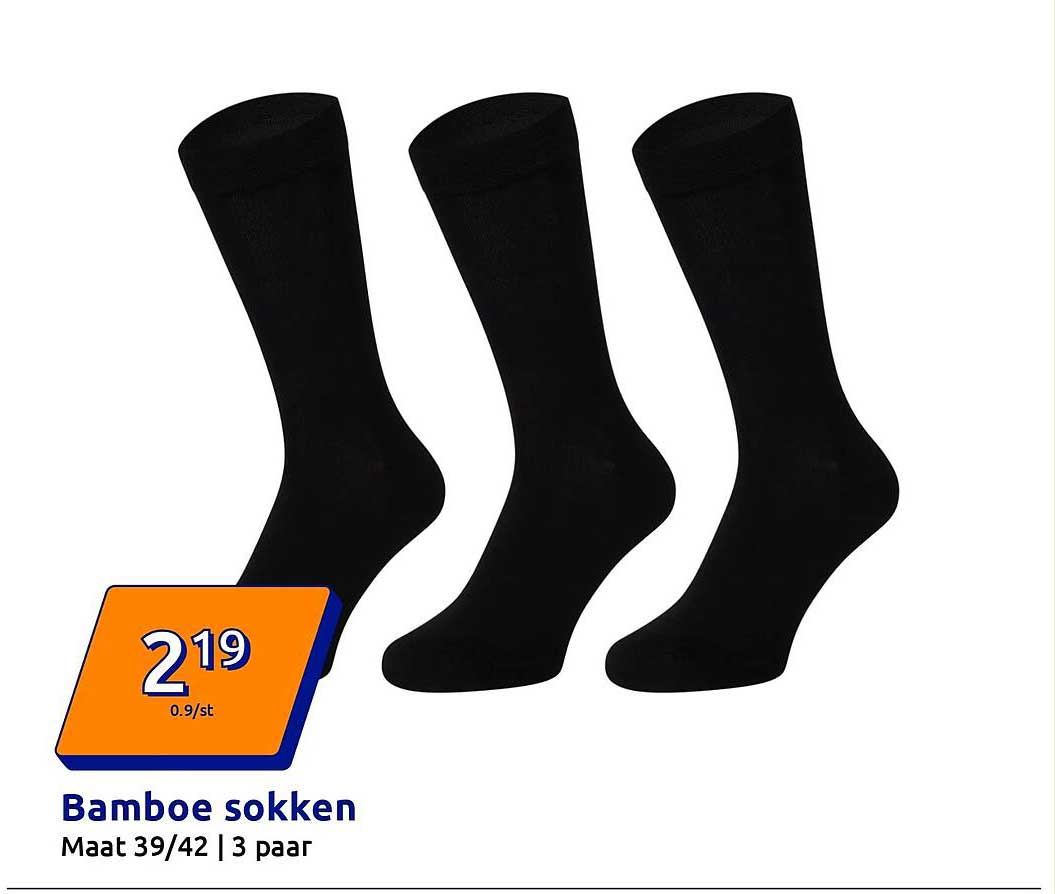 Bamboe Sokken Aanbieding bij Action - FolderFeest.nl