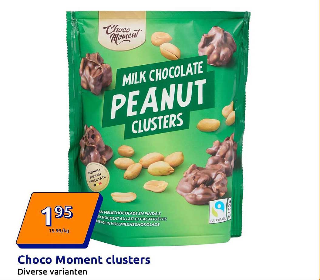 Choco Moment Clusters Aanbieding bij Action - FolderFeest.nl