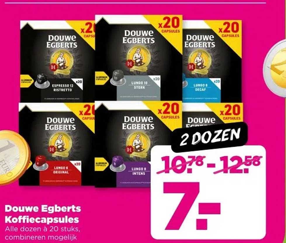 Douwe Egberts Koffiecapsules Aanbieding bij PLUS - FolderFeest.nl