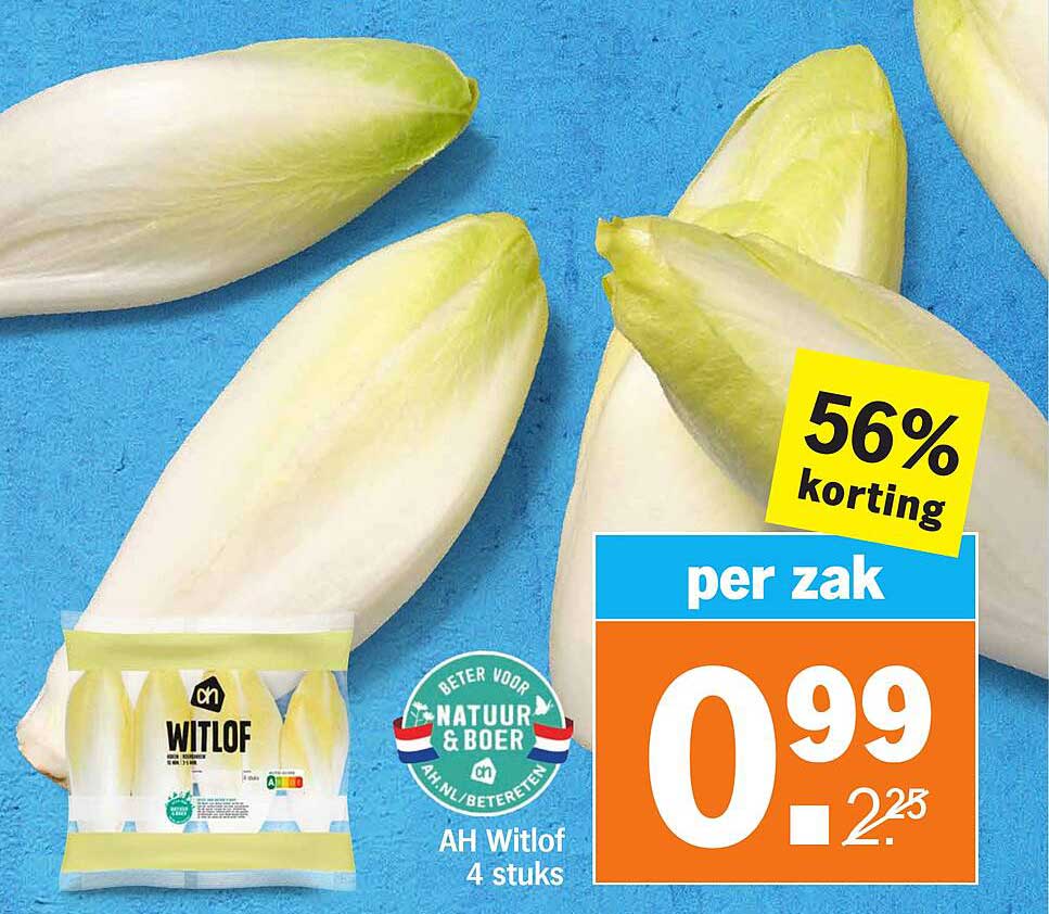Ah Witlof 4 Stuks aanbieding bij Albert Heijn