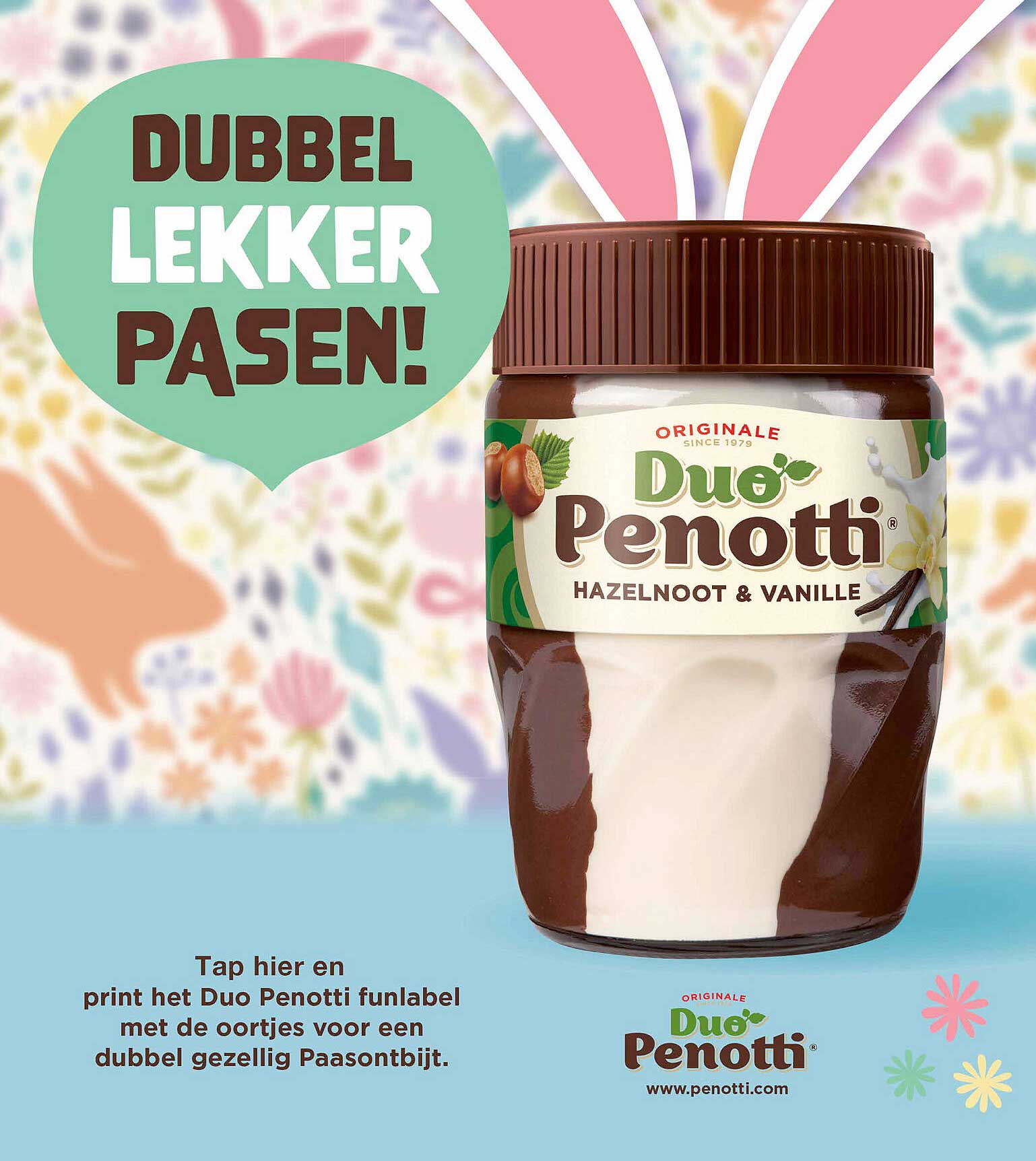 Duo Penotti Hazelnut & Vanilla aanbieding bij Albert Heijn