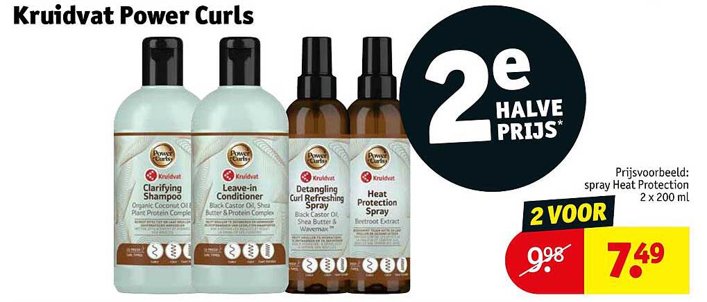 Kruidvat Power Curls - 2E Halve Prijs aanbieding bij Kruidvat