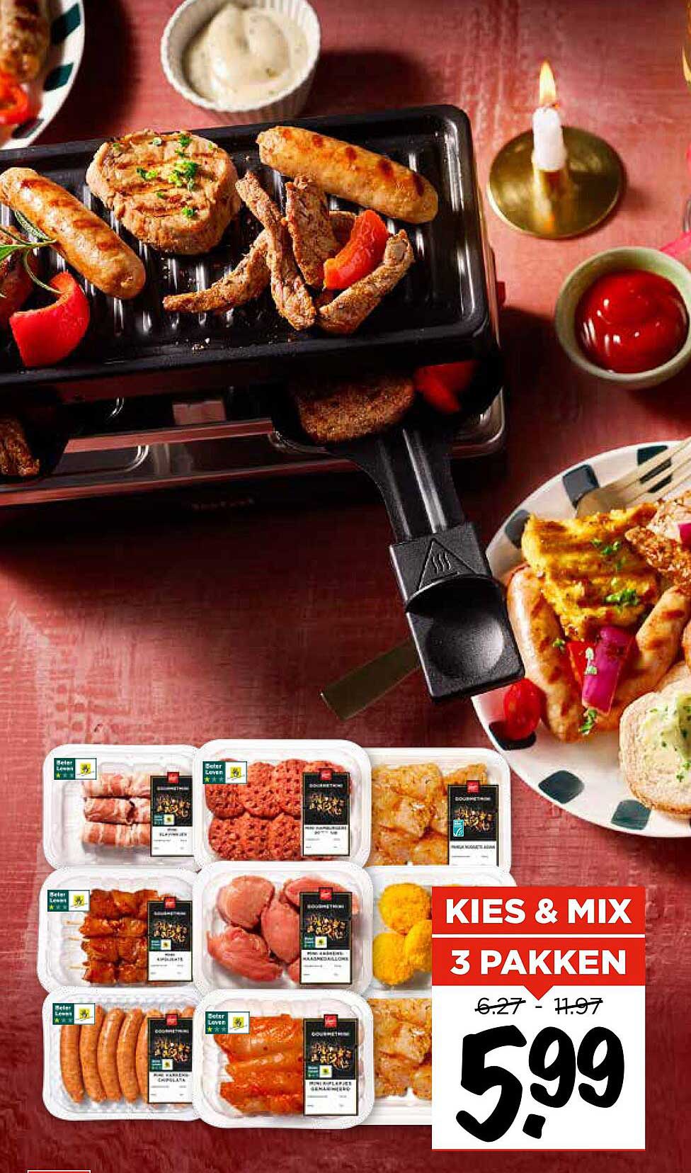 Kies & Mix 3 Pakken aanbieding bij Vomar