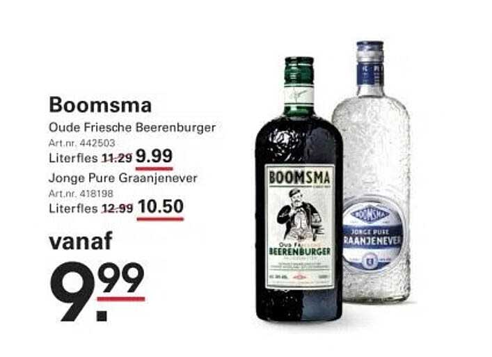 Boomsma Aanbieding bij Sligro - FolderFeest.nl