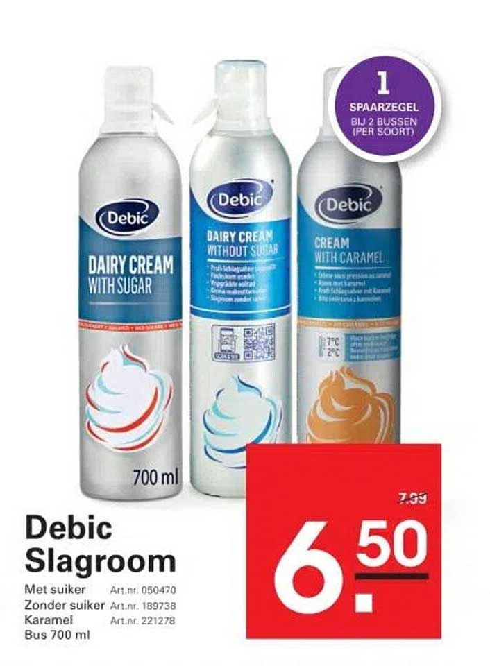 Debic Slagroom Aanbieding bij Sligro - FolderFeest.nl