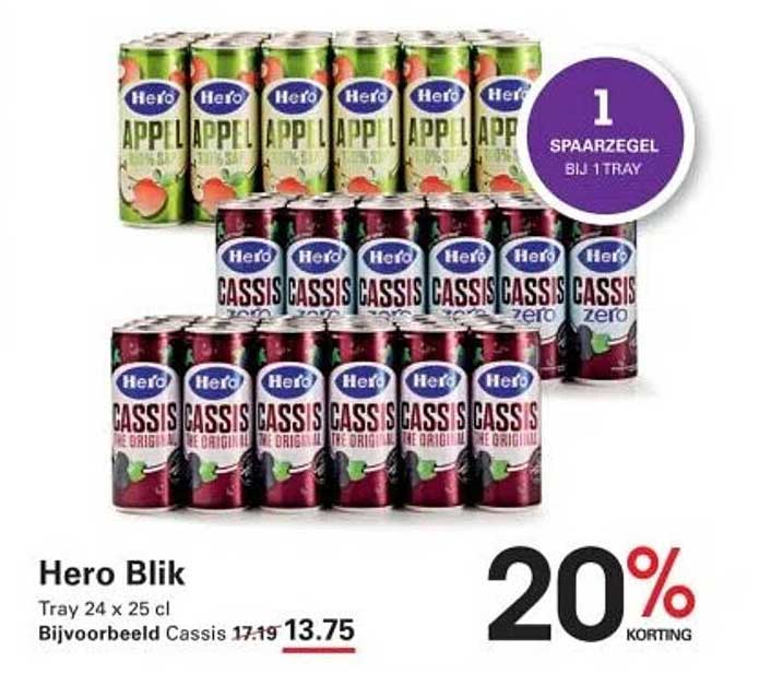 Hero Blik Aanbieding bij Sligro - FolderFeest.nl
