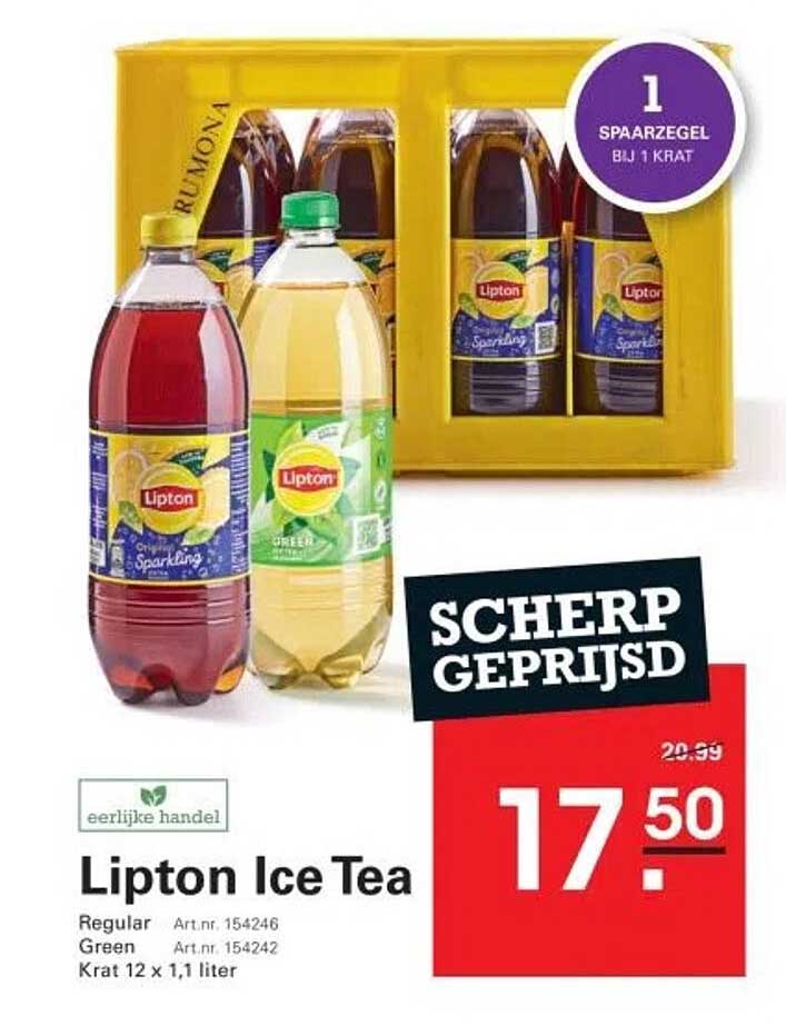 Lipton Ice Tea Aanbieding bij Sligro - FolderFeest.nl